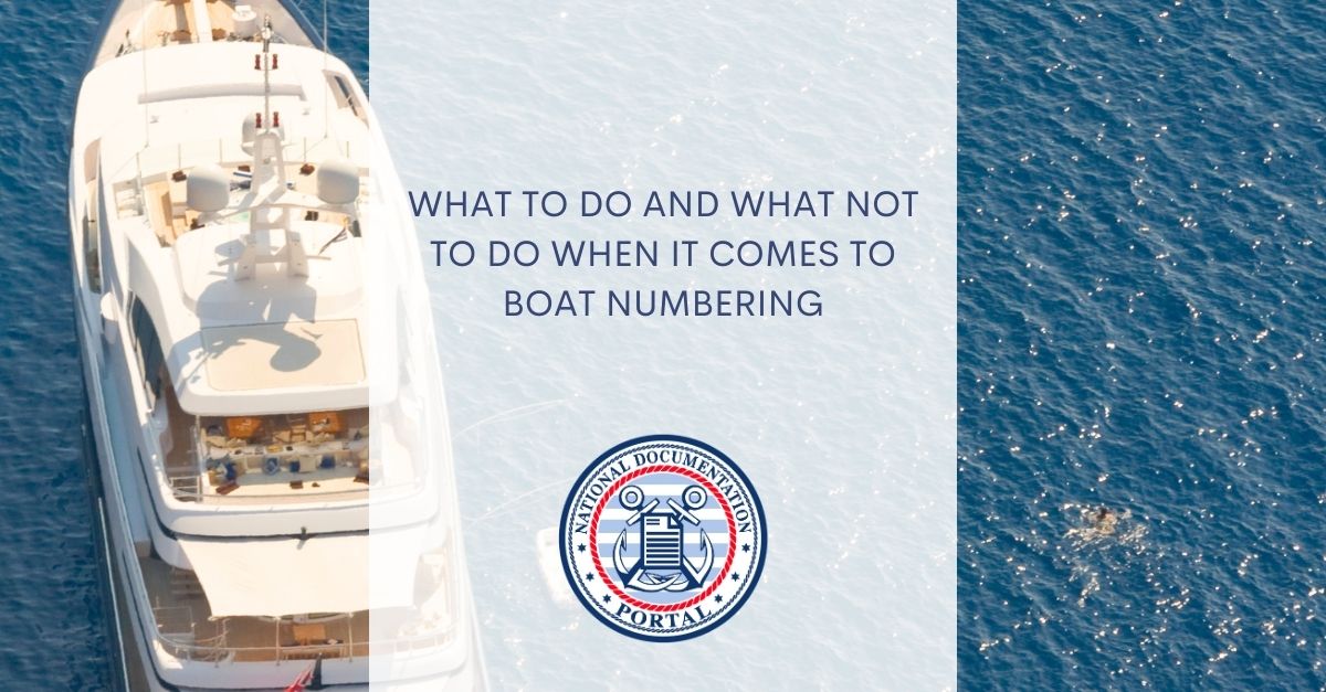 What to Do and What Not to Do When It Comes to Boat Numbering