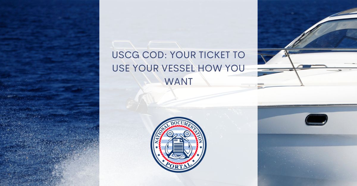 USCG COD: a Certificate and an Authorization