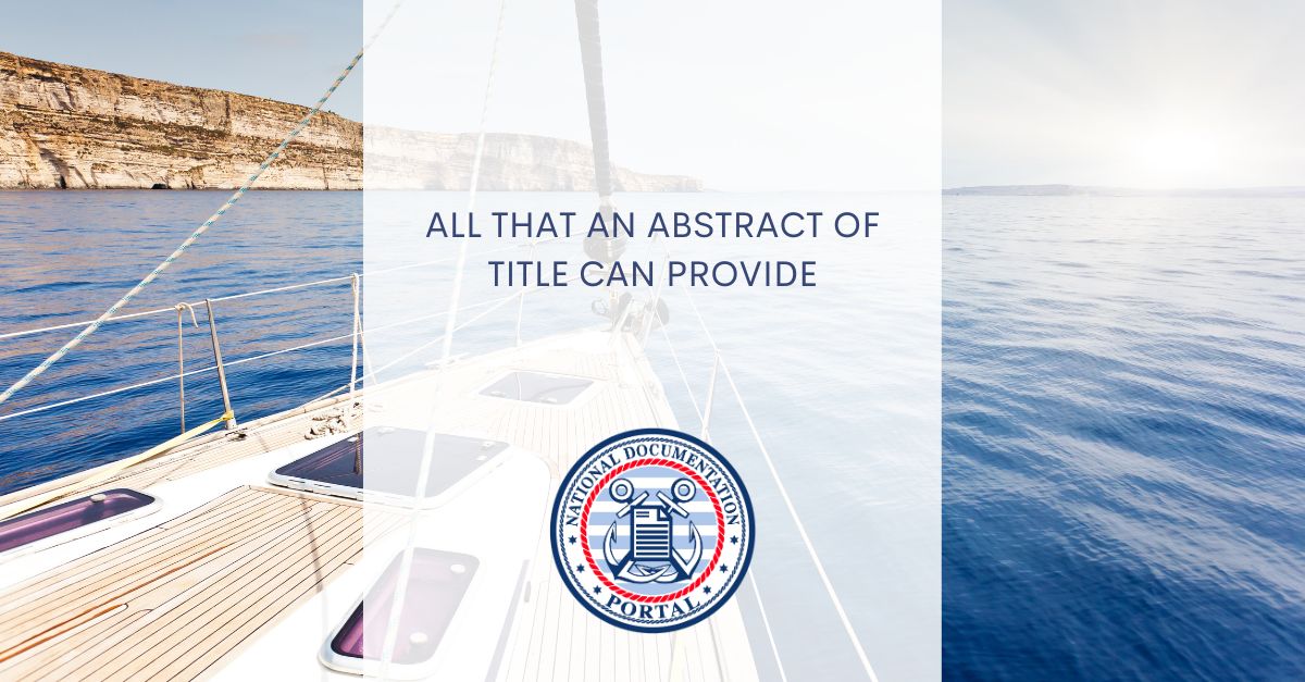 What is an Abstract of Title | USCG Documentation
