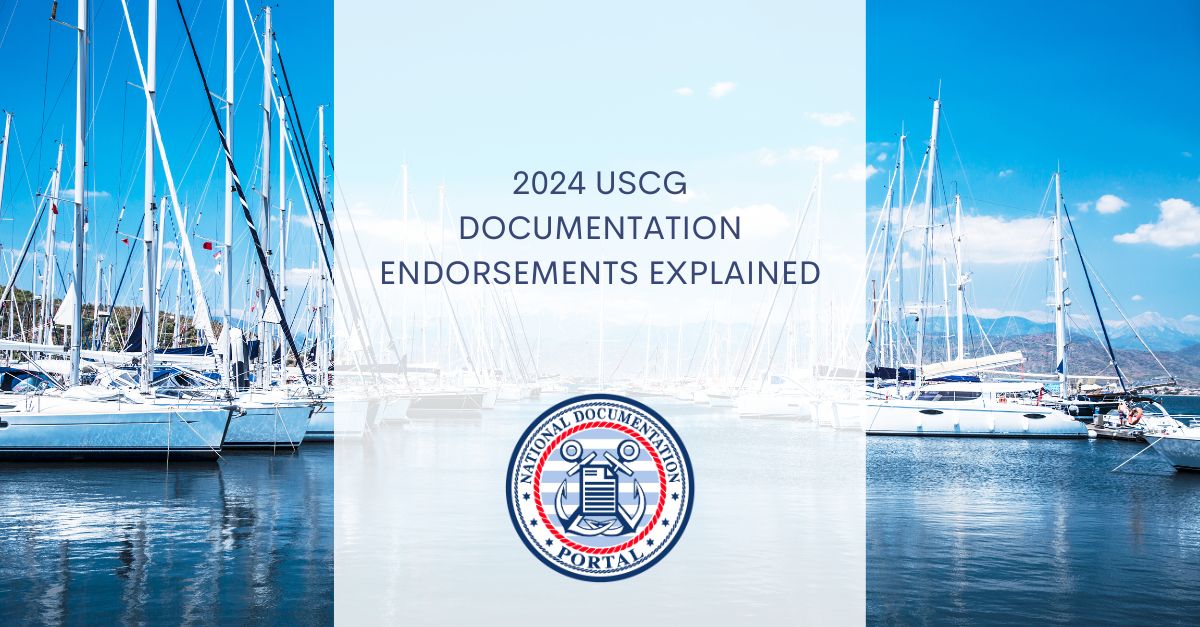 USCG Documentation Endorsements