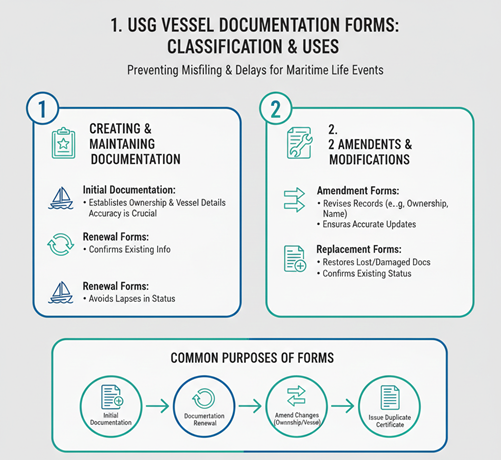 USCG vessel documentation forms filing assistance